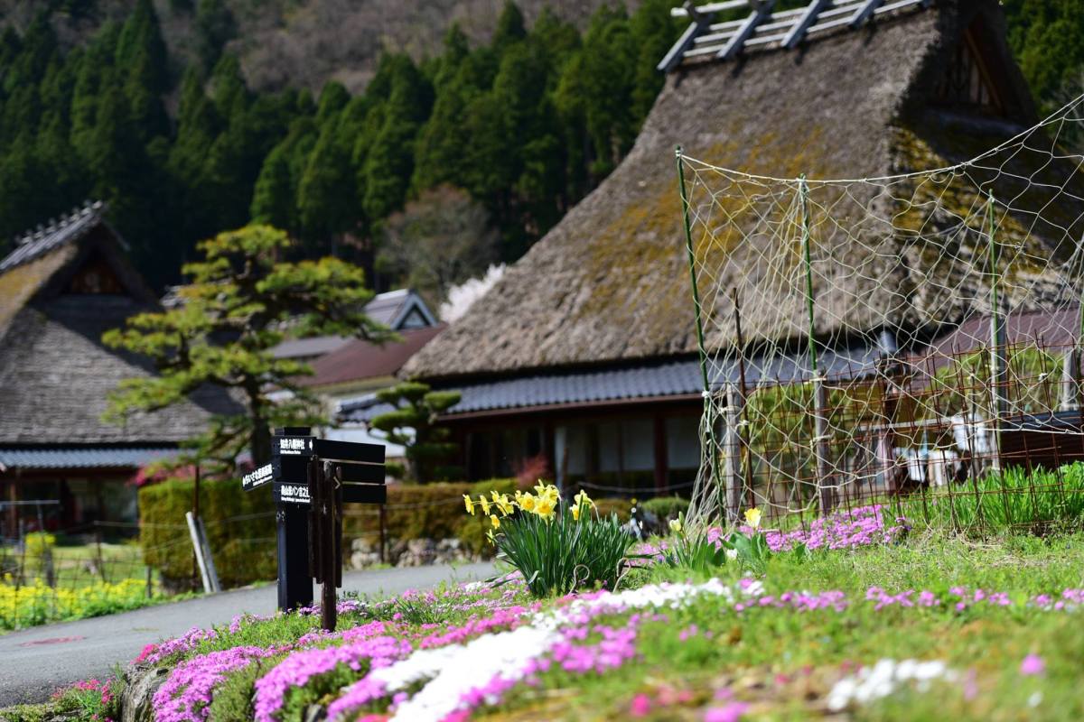 ฤดูใบไม้ผลิที่ Kayabuki no Sato : Miyama-Cho – UncleDoctor Vacation